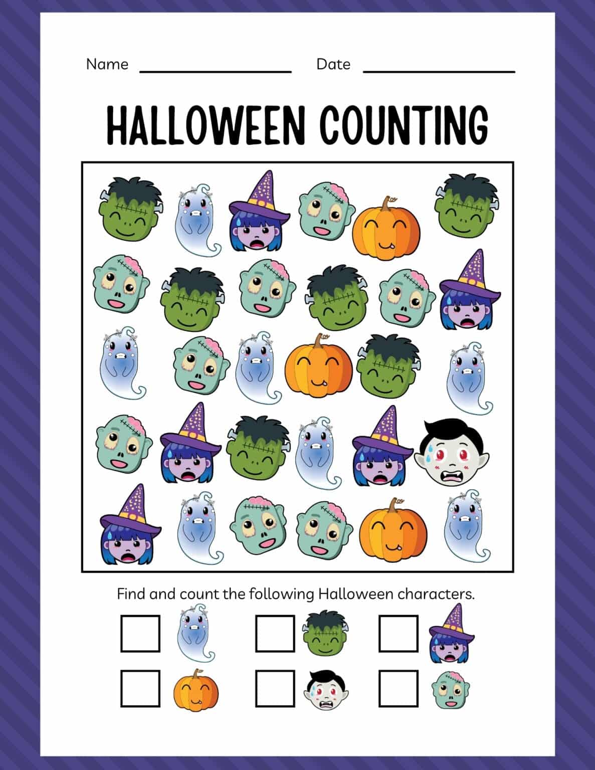 Free Printable 31 Halloween Worksheets 🎃 • Enchanted Little World