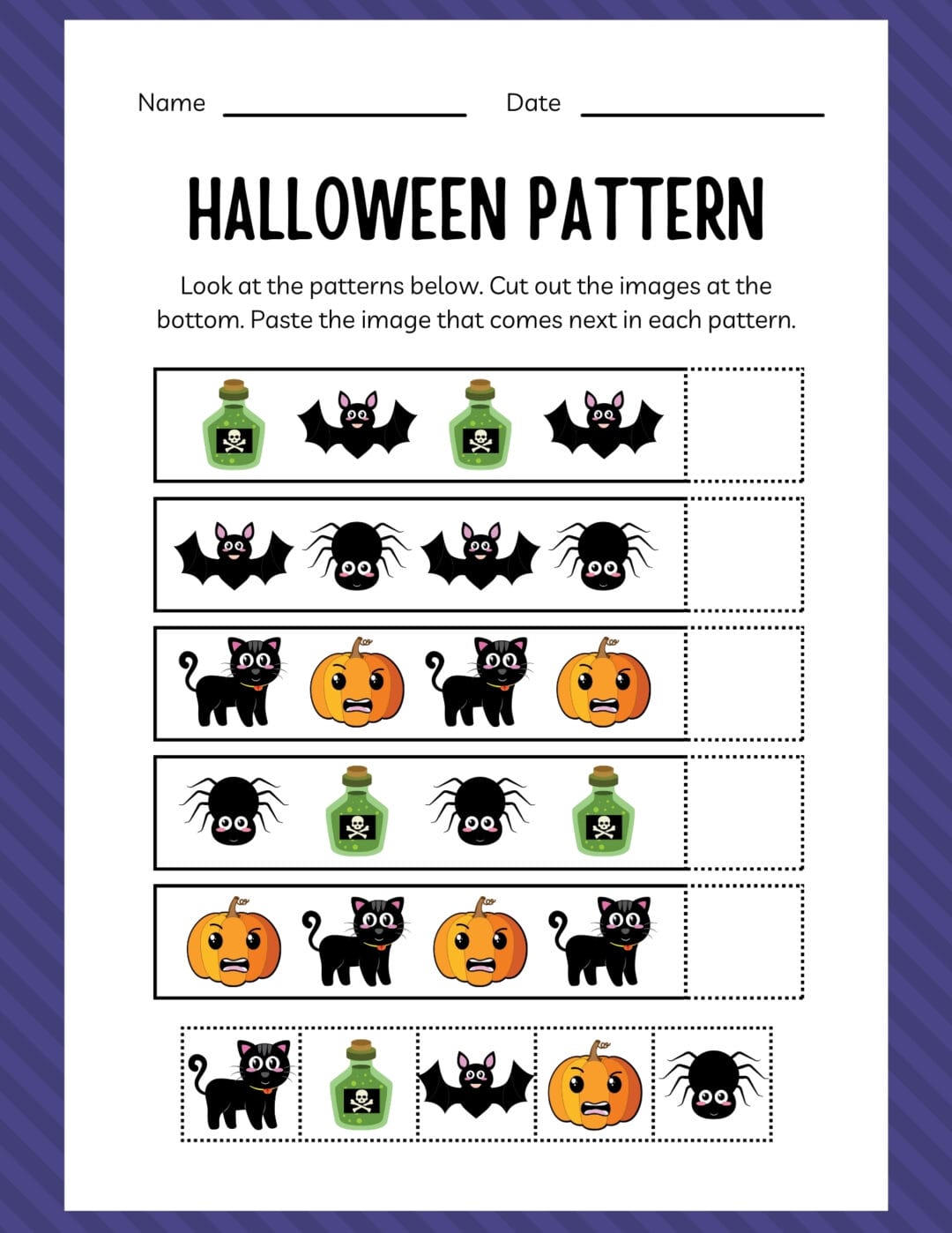 Free Printable 31 Halloween Worksheets 🎃 • Enchanted Little World