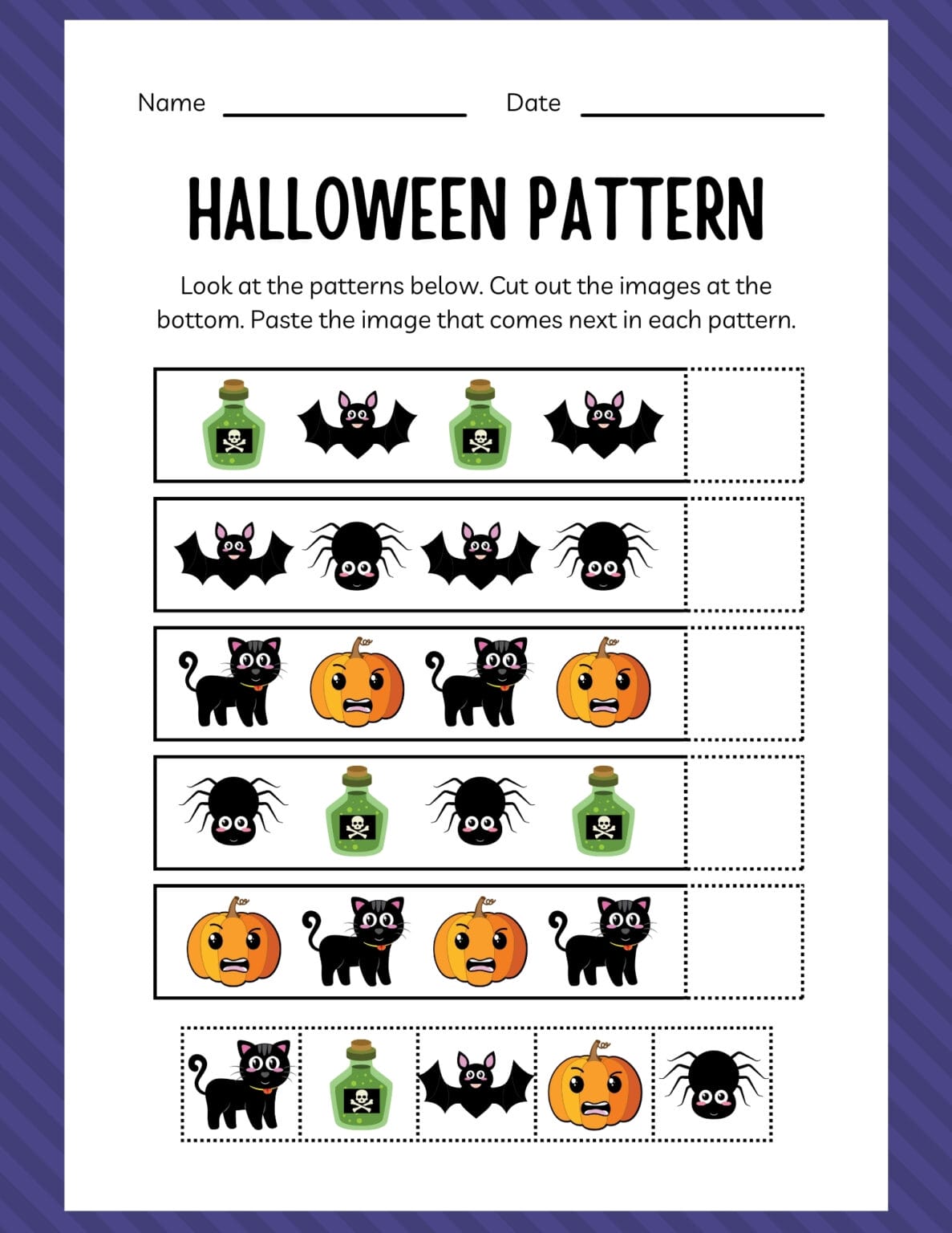 Free Printable 31 Halloween Worksheets 🎃 • Enchanted Little World