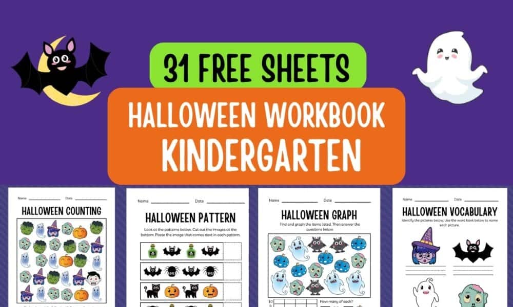 Free Printable 31 Halloween Worksheets 🎃 • Enchanted Little World