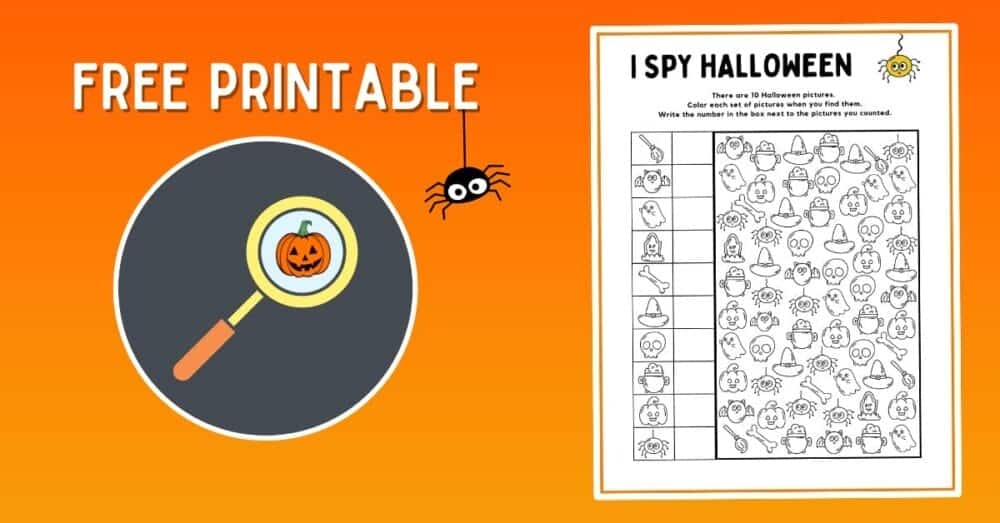 Free Printable Halloween I Spy 🎃 • Enchanted Little World