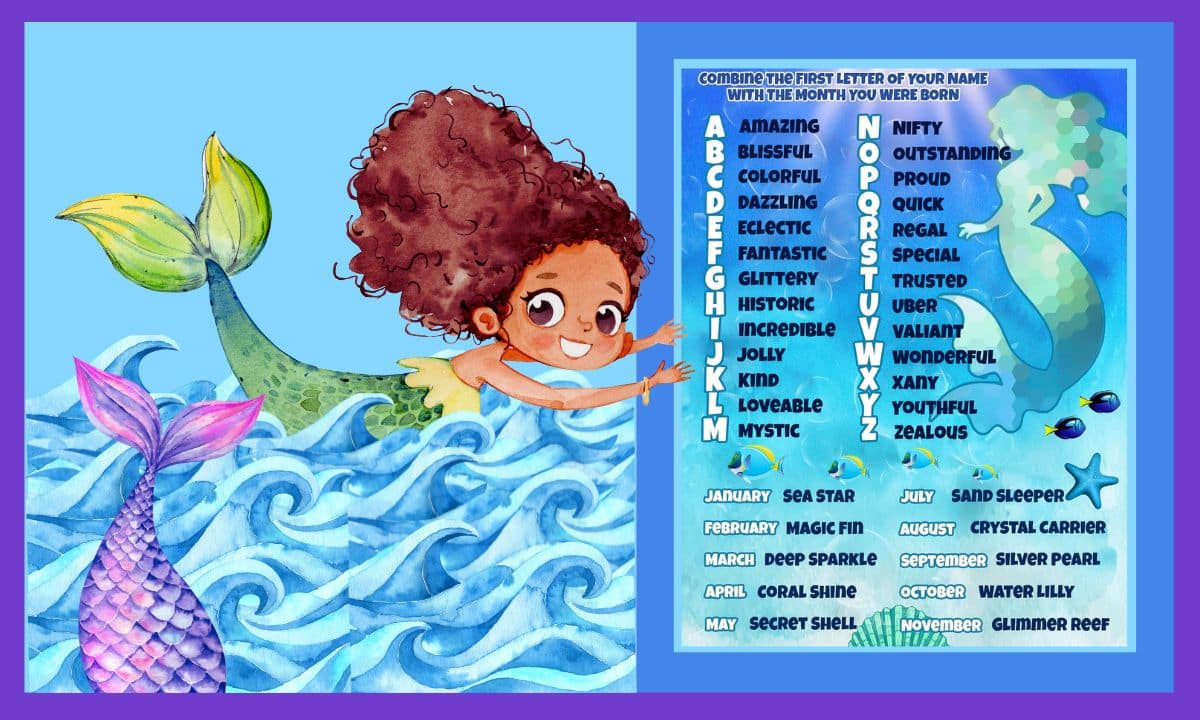 Free Printable: Mermaid Name Generator • Enchanted Little World