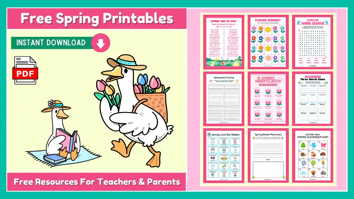 Free Spring Printables Collection ( 2026 ) • Enchanted Little World