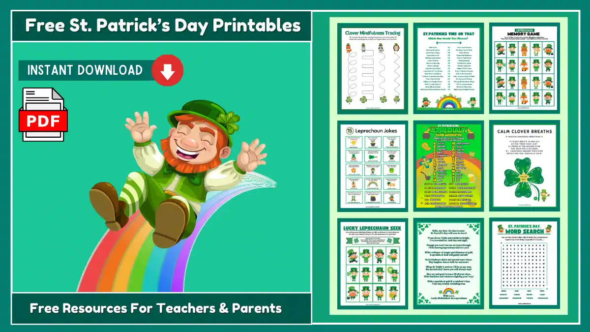 Free Saint Patricks Day Printables Collection • Enchanted Little World